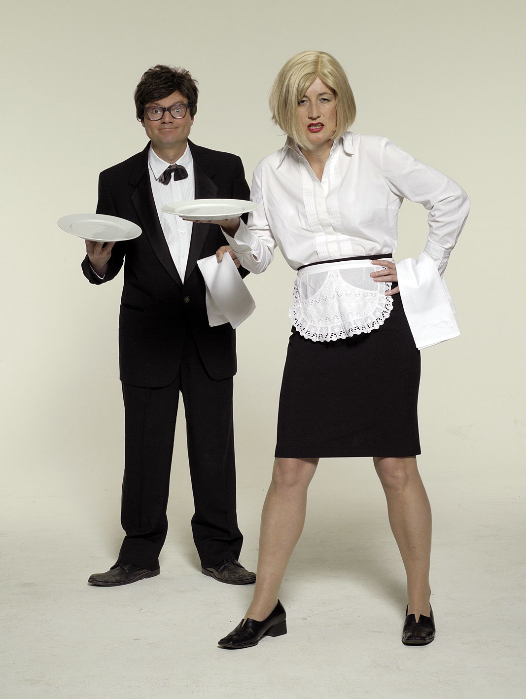 Comedy Kellner Duo: lustige Kellner, Chaoskellner, falsche Kellner